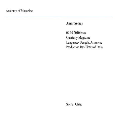 Anatomy of Magazine | PPTX