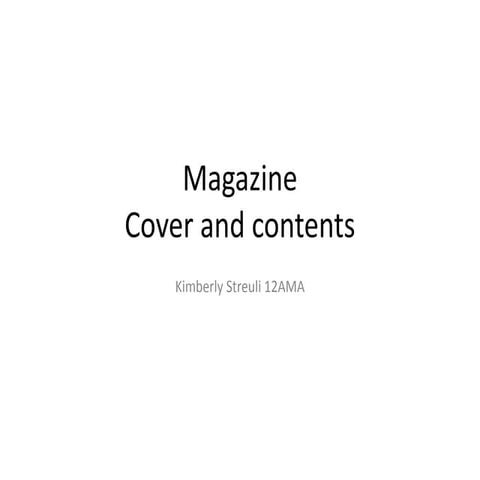 Codes and conventions of a magazine contents page | PPTX