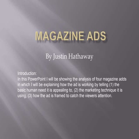 Magazine analysis | PPT