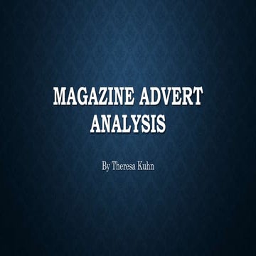Magazine advertisement analysis lana del rey | DOCX