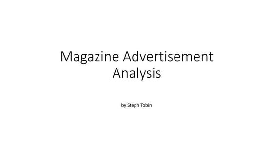 Magazine analysis double page spread | PPTX