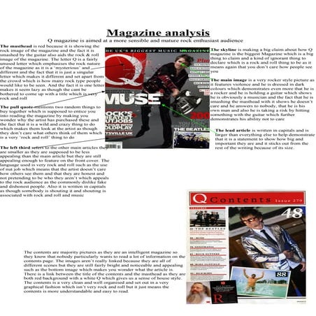 Magazine analysis | PDF