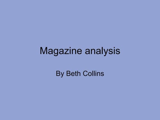 Magazine Annotation | PPT