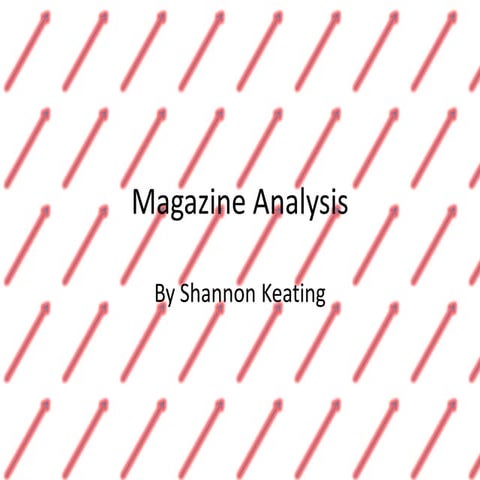 Magazine analysis v | PPTX