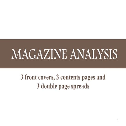 Scream Magazine Analysis | PPTX