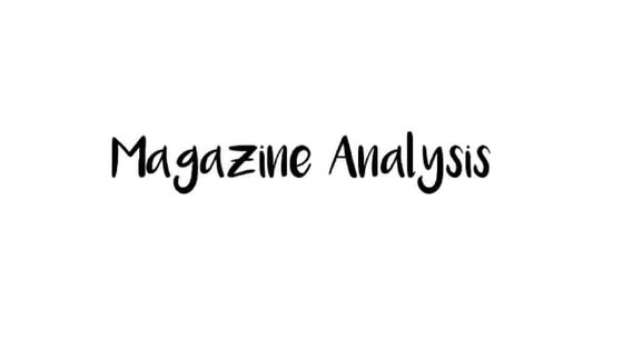 Music magazine analysis- Front Cover, Contents and Double Page Spread | PPT