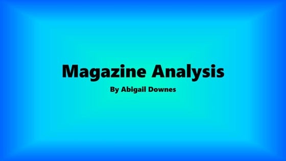 Names of the music magazine | PPT