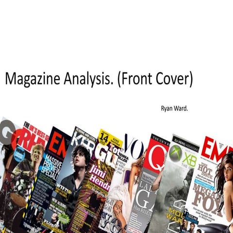 Magazine Analysis (Front Cover) | PPTX