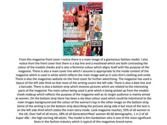 Magazine analysis feminist | PDF