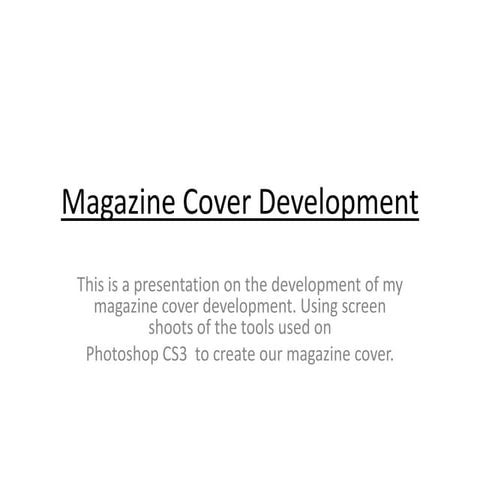 Inception magazine cover analysis | PPTX