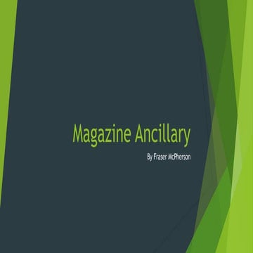Magazine ancillary | PPT