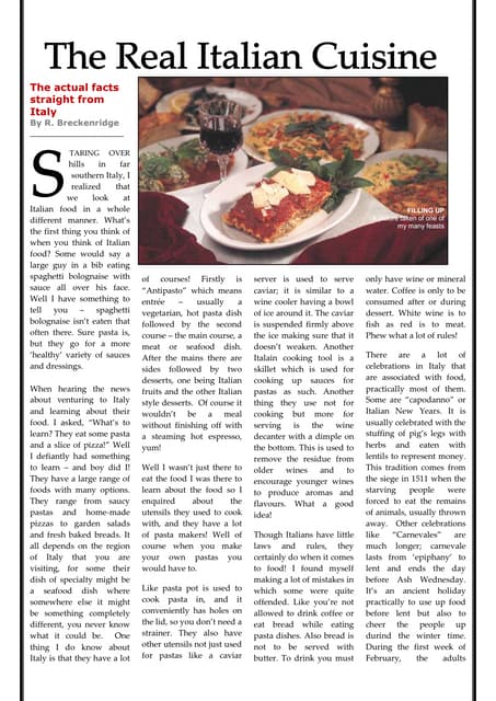 Pasta shapes | PPTX | Cooking | Food & Drink