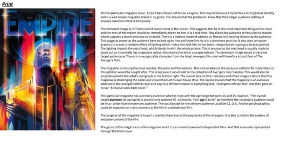 Magazine analysis | PPT