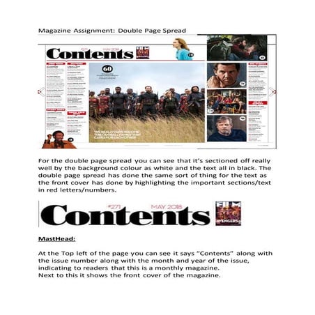 Magazine assignment double page spread Emma | DOCX