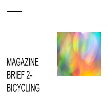 bicycling- magazine research #1 | PPTX | Cycling | Sports