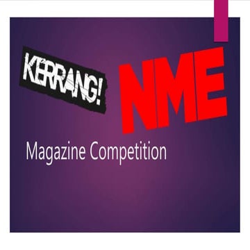 Magazine competition | PPTX | Music | Entertainment