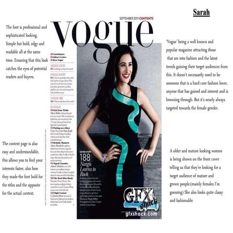 Magazine contents page | PPTX