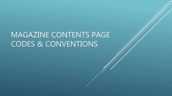 Analysis of content pages | PPT