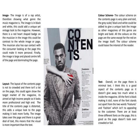 Music magazine contents pages | PPTX