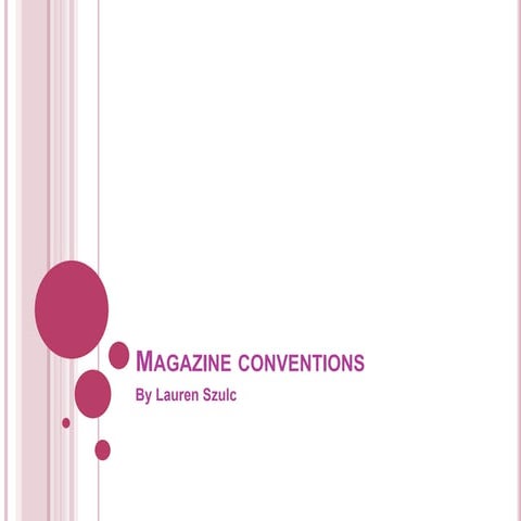 Magazine conventions | PPTX