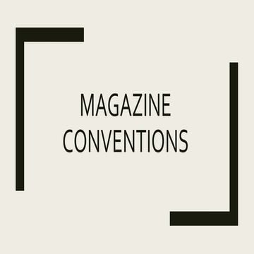 Magazine Conventions | DOC