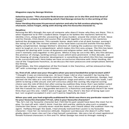 Magazine copy (Final Draft) | DOCX