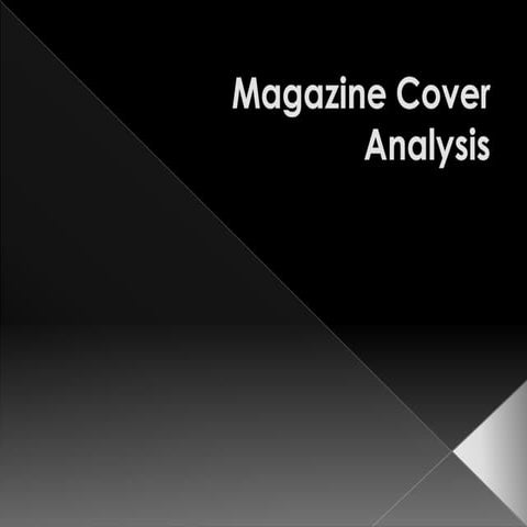 Magazine Cover Analysis | PPTX