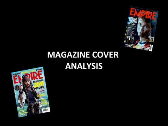 Magazine Analysis (Front Cover) | PPTX