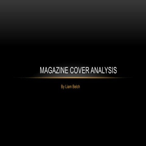 Magazine cover analysis | PPT