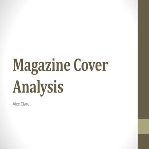 Magazine cover analysis | PPT