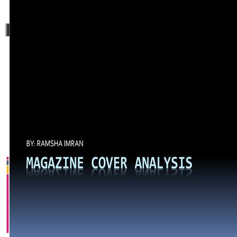 Magazine cover analysis | PPTX