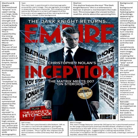 Magazine cover analysis | DOCX