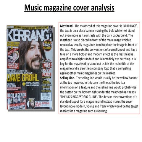 Analysing magazine front covers | PPTX