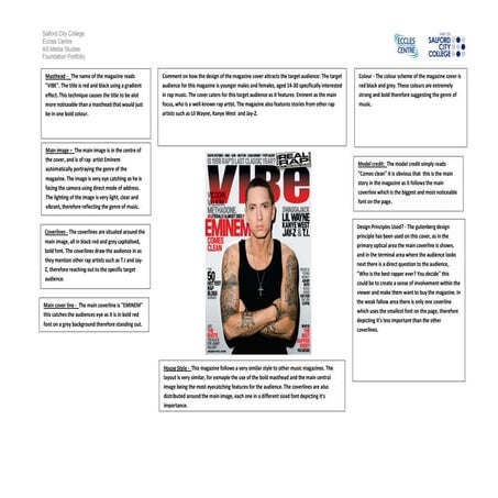 Front Cover Analysis | PPT