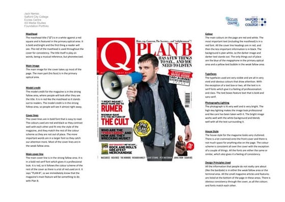 Magazine cover analysis_worksheet (florence and the machine) | DOCX