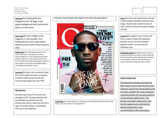 Magazine cover analysis_worksheet (alex turner) | PPT
