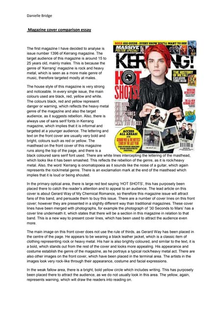 Kerrang! analysis | PPT | Rock Music | Music