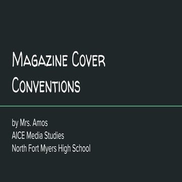Magazine cover conventions | PDF | Desktop Publishing | Computer ...