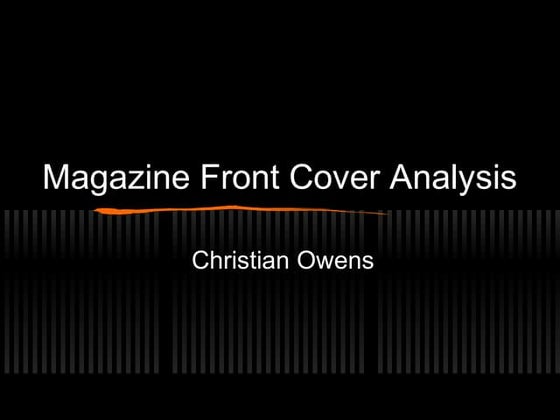 AQA GCSE Media Studies - Coursework assignment 1 - Magazine covers | PPTX