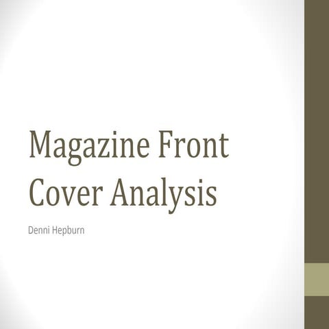 Magazine cover presntation | PPT