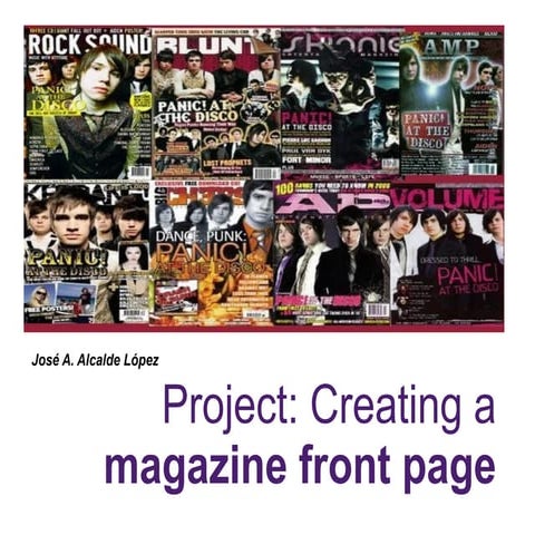 Project: a magazine cover | PPT