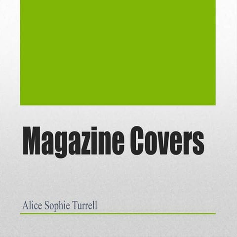 Magazine Covers | PPT
