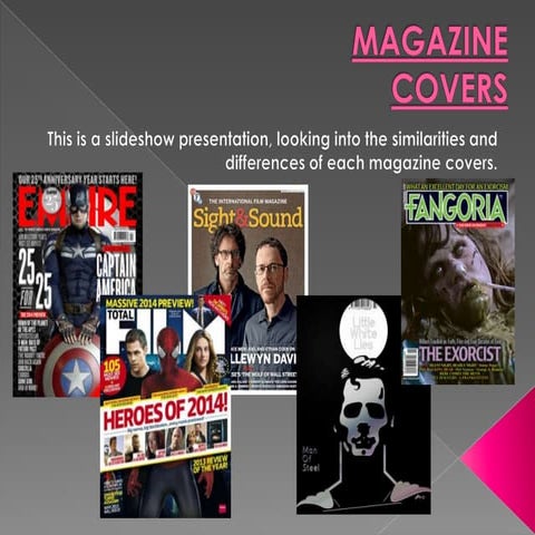 Magazine Cover Analysis | PPTX