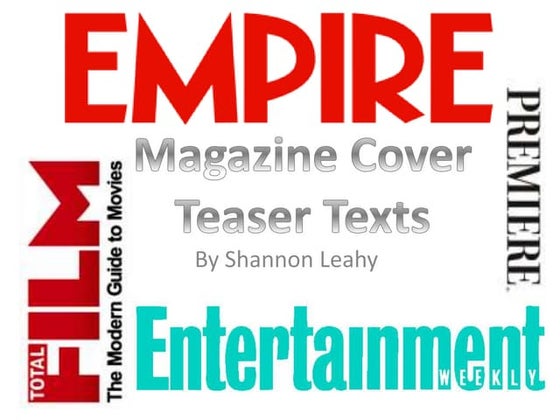 Media Language Lesson 7 - written codes - magazines | PPTX