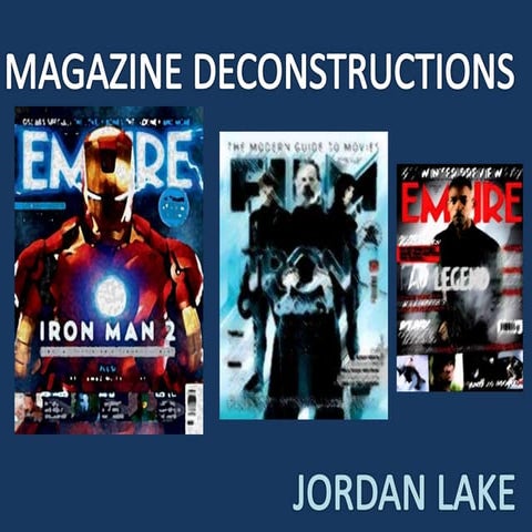 Magazine deconstruction for jordan | PPTX
