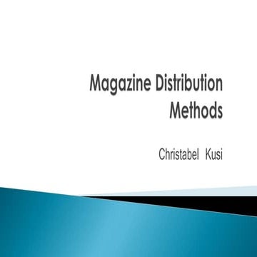 Magazine Distribution Methods | PPTX