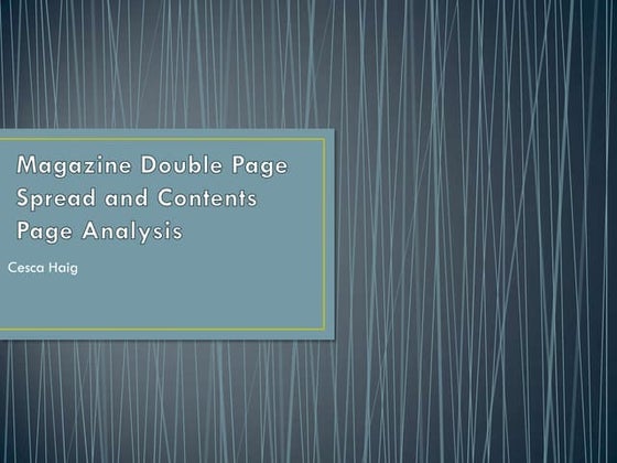 Codes and conventions of a magazine contents page | PPT