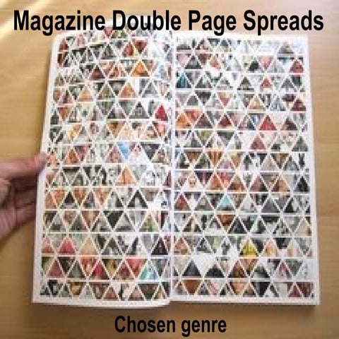 Magazine double page spreads | PPT