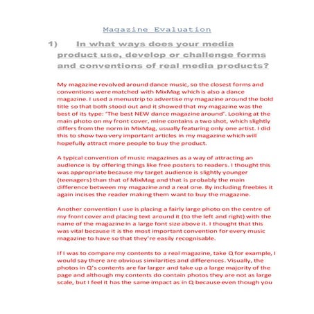 Magazine evaluation | PDF