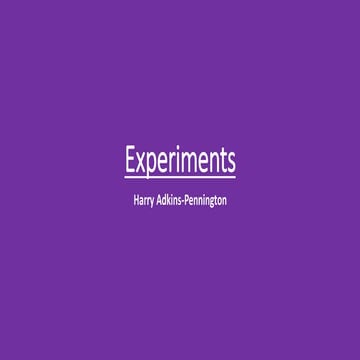 Magazine experiments | PDF